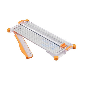 Fiskars SureCut Portable Paper Trimmer, 12 Inch Cut , Orange - 154450-1009