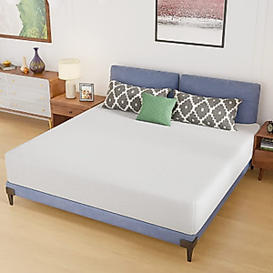 PayLessHere King Mattress 12 Inch Gel Memory Foam Mattress with Breathable & Washable Soft Fabric Zippered Cover,Supportive & Pressure Relief Bed Mattress,CertiPUR-US Certified,White，Fiberglass Free