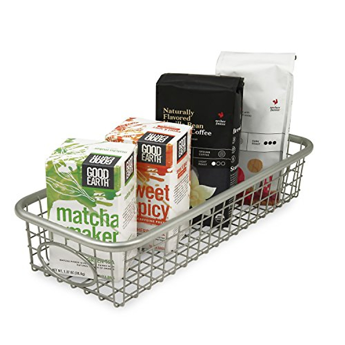 Spectrum Diversified Avery Tray Basket, Nickel