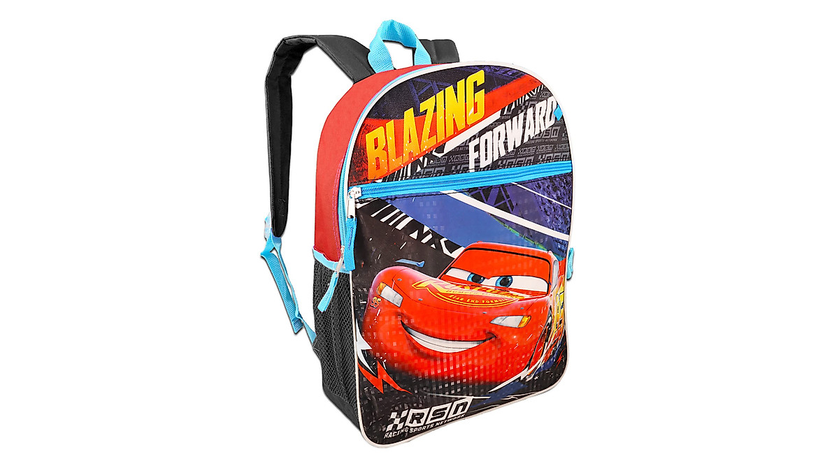 Disney Cars Backpack & Lunch Box Set for Boys - 16 Inch School Supplies