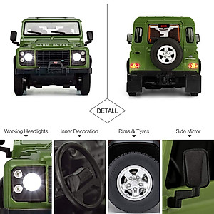 RASTAR Land Rover Defender RC Car, 1/14 Land Rover Remote Control Toy Model Car, Gifts for Dad