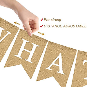 Rainlemon Jute Burlap What Will It Bee Banner Bumble Bee Theme Gender Reveal Boy or Girl Party Garland Decoration