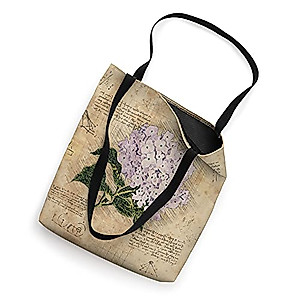 Aesthetic Lilac Flower Vintage Letter Decor Cute Cottagecore Tote Bag