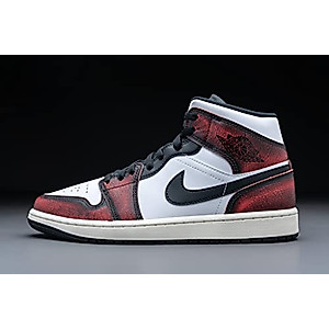 Nike AIR Jordan 1 MID SE Black/Infrared 23/White-SAIL DV9565 006 Men's Size 9