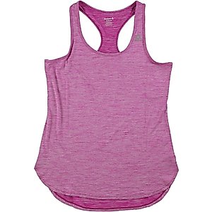 Reebok Womens Singlet Racerback Tank Top, Pink, Medium