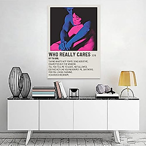 XIANGSOPY TV GIRL WHO REALLY CARES 2016 Canvas Poster Wall Art Decor Print Picture Paintings for Living Room Bedroom Decoration Unframe-style112×18inch(30×45cm)