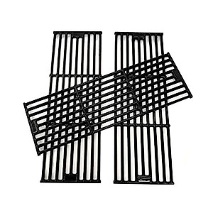 BBQSTAR 19-3/4 Inch Glossy Porcelain-Enameled Cast-Iron Grill Cooking Grate for Char-Griller Wrangler 2123 Grillin' Pro 3001 Duo 5050 5650 5072Triple Play Series Grill Grate, 3-Pack¡­