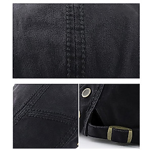 Men’s Lightweight Cotton Newsboy Hap Gatsby Cabbie Cap Classic Ivy Flat Hat Driving Hunting Golf Cap Red Scally Hat