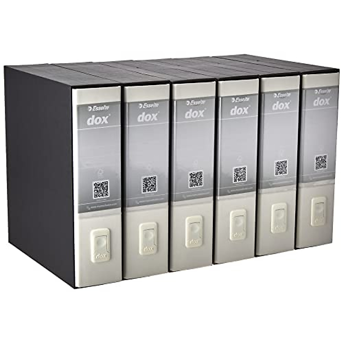 Rexel DOX 1 A4 Lever Arch File White_Parent 6 Pack