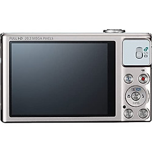Canon PowerShot SX620 HS Digital Camera (Silver) (1074C001) + 2 x 64GB Memory Card + 3 x NB13L Battery + Corel Photo Software + Charger + Card Reader + LED Light + More (Renewed)