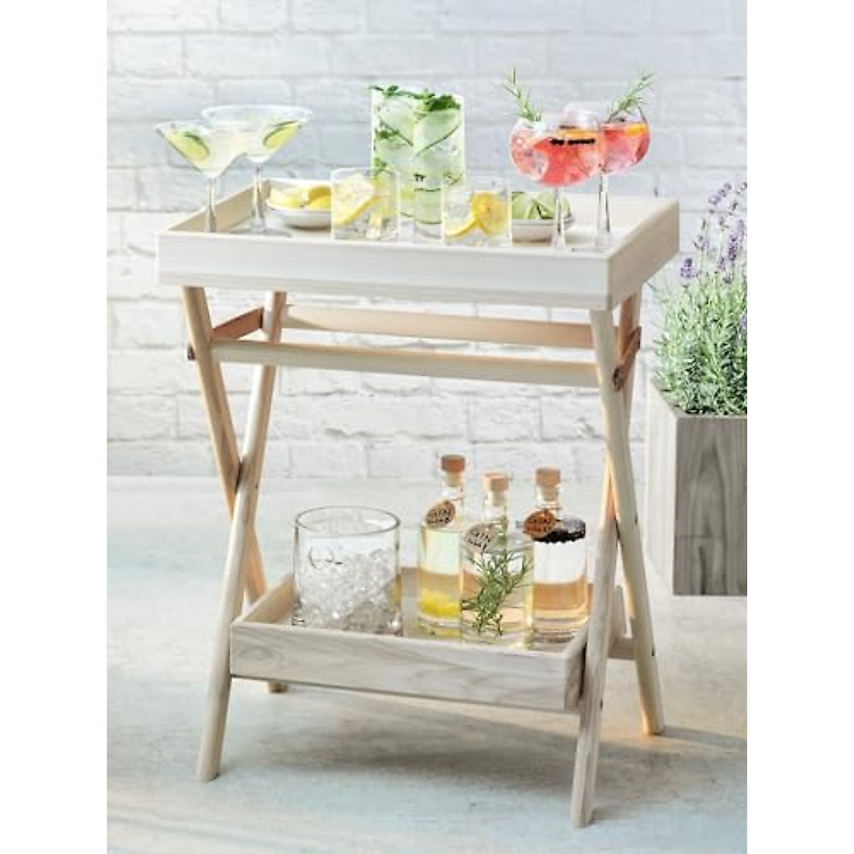 LSA Gin Highball Glasses in Clear with Subtly Flared Base - Durable Mouth Blown Glass - 13 oz Drinkware - Pack of 2