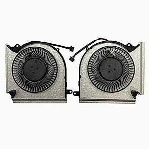 LANDALANYA Replacement New CPU and GPU Cooling Fan for MSI GE66 GP66 GL66 Series Laptop PABD08008SH N453 N454 E330800930MC200K E330401690MC200K Fan DC5V 1.0A