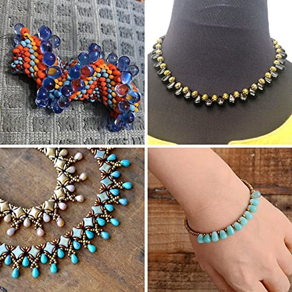 Czech 50-Piece Glass Beads, 6x9mm, Teardrop Transparent Crystal Clear AB