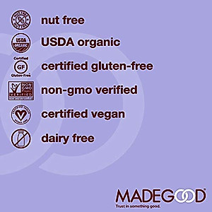 MadeGood Mixed Berry Granola Minis, USDA Certified Organic, Gluten Free & Non-GMO, 3.5 Oz (Pack of 6)