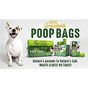 UNNI 100% Compostable Dog Poop Bags, Extra Thick Pet Waste Bags, 270 Count, 18 Refill Rolls, 9x13 Inches, Earth Friendly Highest ASTM D6400, Europe OK Compost Home and Seedling Certified,San Francisco