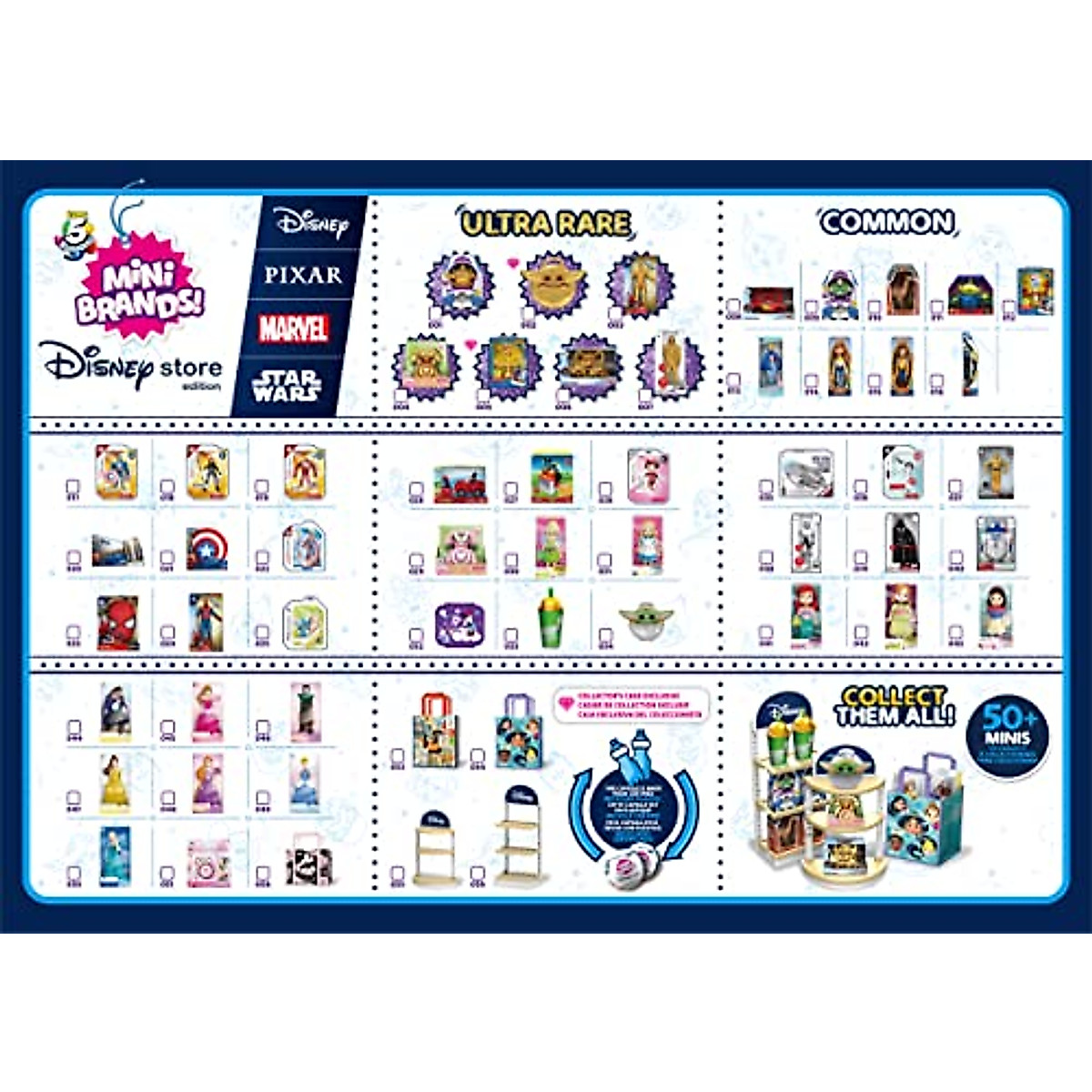5 Surprise Disney Toy Store Playset by Zuru - Includes 5 Exclusive Mini's, Store and Display Collectibles for Kids, Teens, and Adults