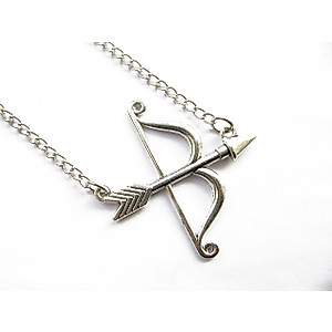 necklace Bow and Arrow, Archery Gift, Archery, Arrow and Bow Archery Charm Pendant