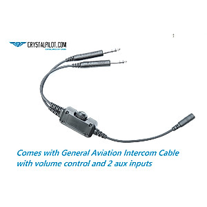 Crystal Mic Pro Lightning with TSOd Intricon Microphone. Compatible with BoseQC45 Noise Cancelling Headphones. Transforms Your Headphone into ANR Aviation Headset.