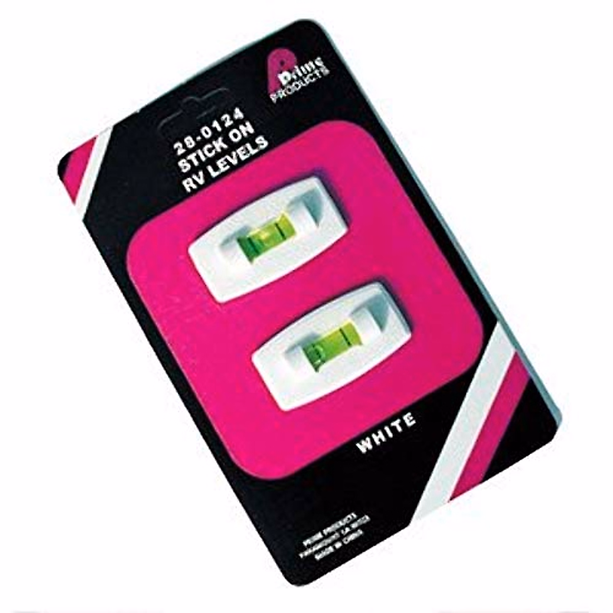 Prime Products 280124 White Stick-On Level