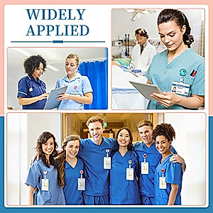 8 Pack Nurse Badge Reels, Medical Badge Reels Retractable Cute Nursing ID Badge Reels Funny Badge Reels for Nurses Doctor Medical Health Hospital Office Worker Gifts