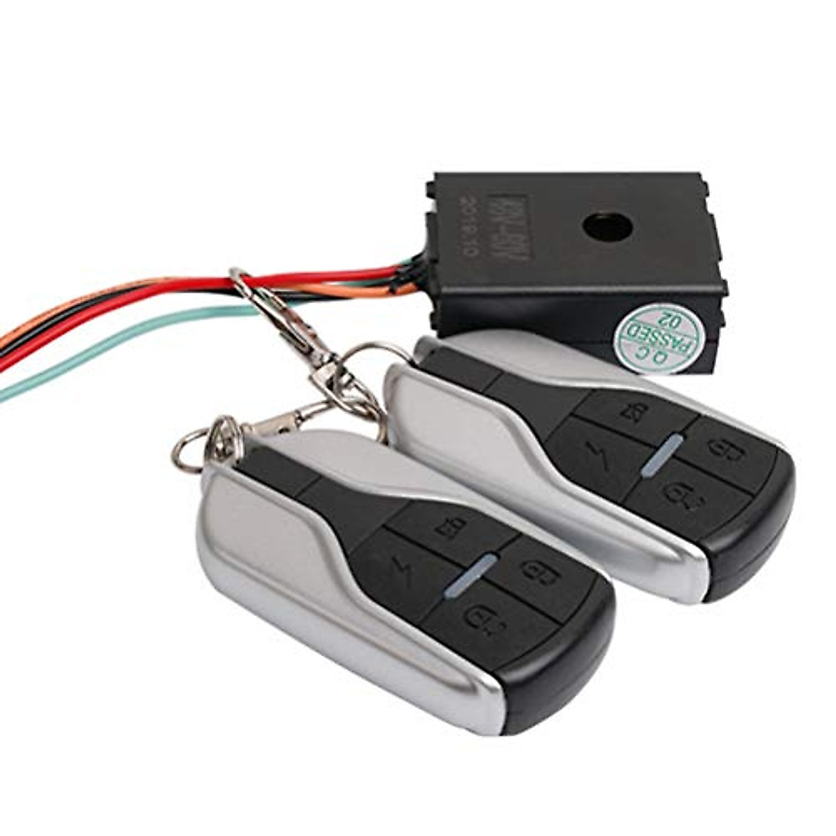 Garneck Motorcycle Anti Theft Security Alarm System with Double Remote Waterproof for 48V 60V 64V 72V Scooter Bicycle - Remote Control Random Style