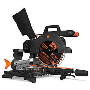 WEN MM1011 15-Amp 10" Single Bevel Compact Sliding Compound Miter Saw with Laser