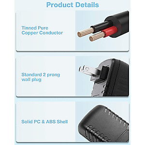 Aclorol 24V 1A Power Supply Adapter 24W AC 100V-240V to DC 24volt Power Converter Wall Charger Transformer 1000mA 800mA 600mA 400mA 5.5X2.1mm/2.5mm for LED Strip Light CCTV Security Camera (2 Pack)