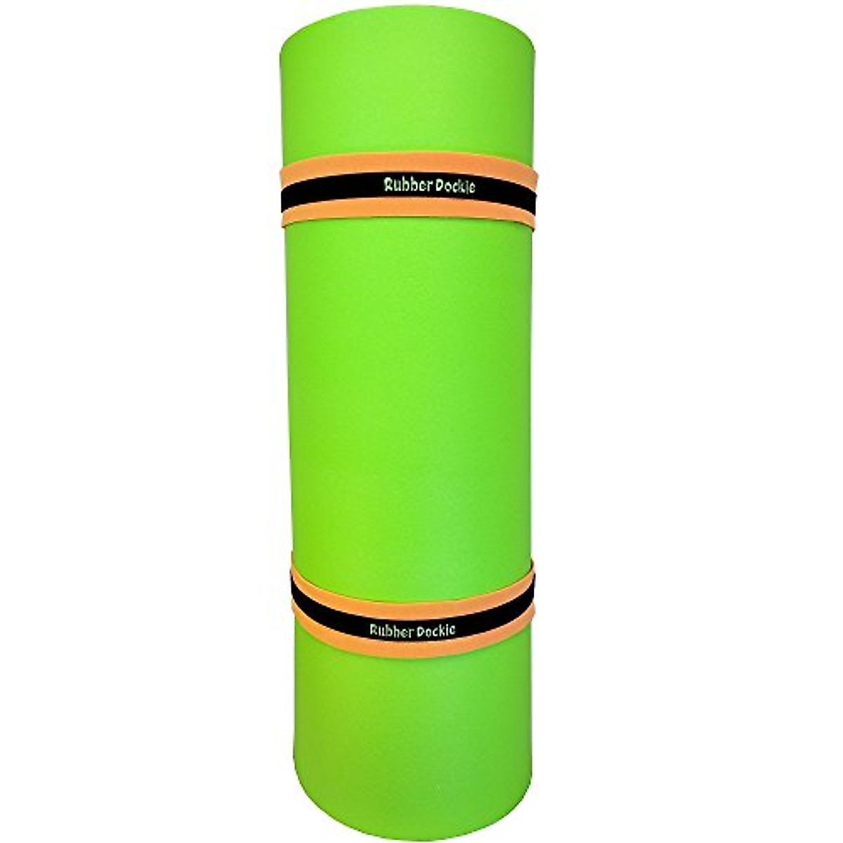 Rubber Dockie RD18OGT2 Floating Pad Foam Water Mat – 18 ft. x 6 ft., Green/Orange