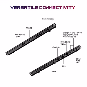 ASUS Rog Zephyrus G15 GA503 15.6" QHD 2K 165Hz (40GB RAM, 4TB PCIe SSD, AMD 8-Core Ryzen 9 5900HS (Beat i7-1195G7), RTX 3080 8GB) Gaming Laptop, Backlit KB, Type-C, WiFi 6, IST Cable, Win 10 Home