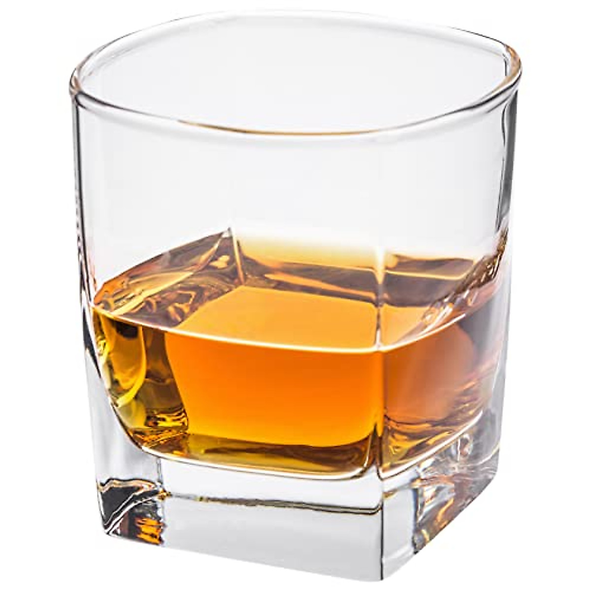 Whiskey Glass Set of 2 - Old Fashioned Whiskey Includes Square Crystal Whiskey Glasses, Chilling Rocks, Slate Coasters - Bourbon Glass set Old Fashioned - Birthday gifts men women, 40th birthday, 50th