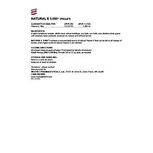 Med-Vet Pharmaceuticals Natural E 5,000 (15 lb) Natural Form of Vitamin E for Better Bioavailability for Horses…