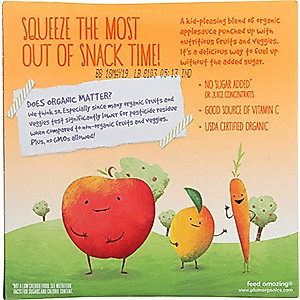 Plum Organics, Friut & Veggie Mashups, 3.17 Oz, 4 Ct