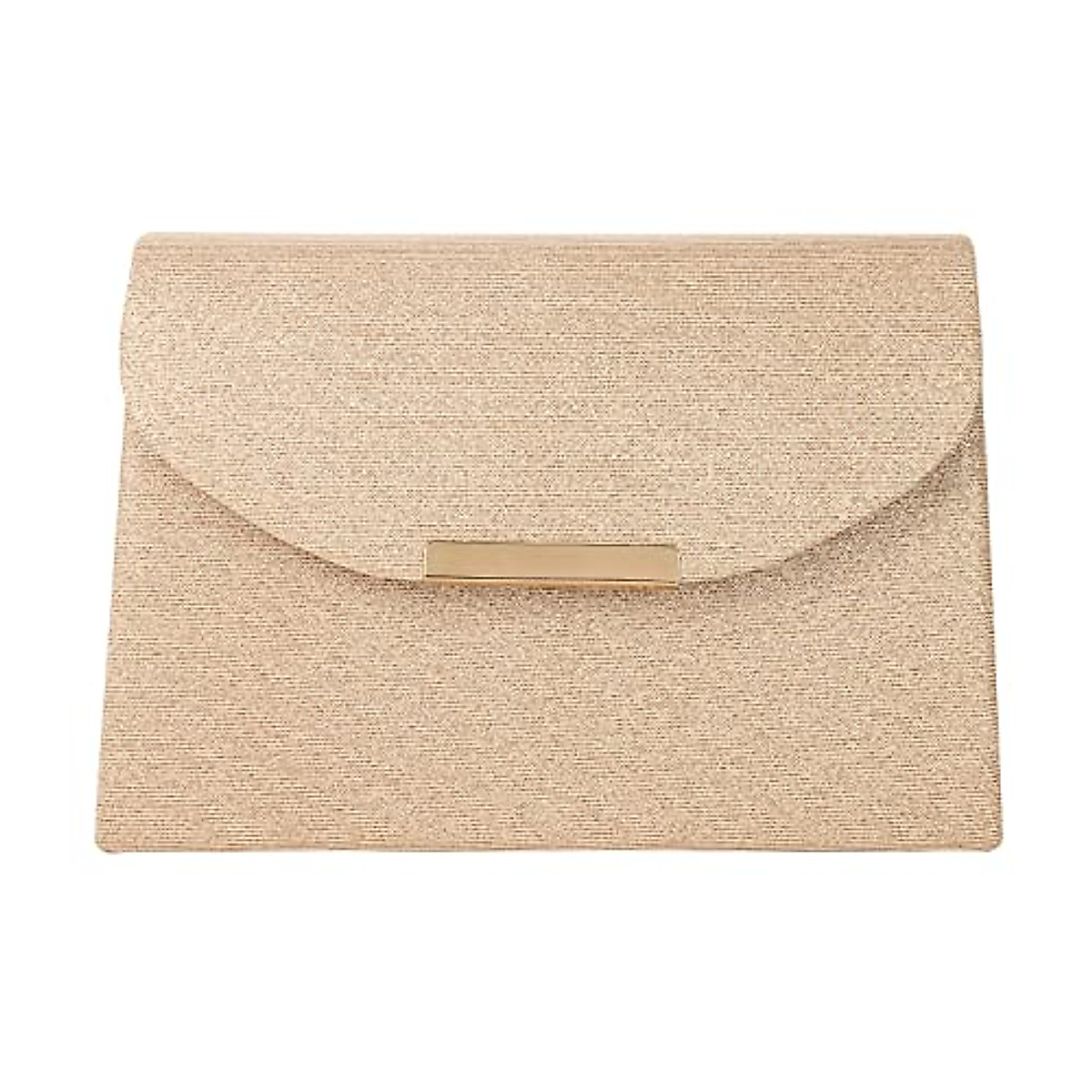 ZHANNI Women's Evening Bag Party Clutches Wedding Purses Cocktail Prom Handbags with Frosted Glittering(Rose Gold)