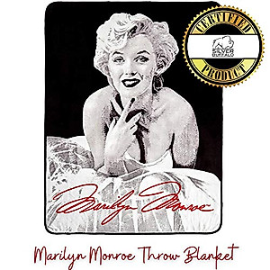 Silver Buffalo Marilyn Monroe Ballerina Dress Plush Throw Blanket, 50 in. x 60 in.