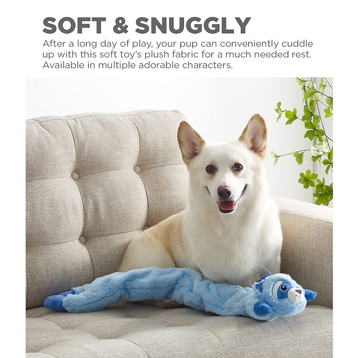 Outward Hound Longidudes Raccoon Plush & Squeaky Dog Tug Toy