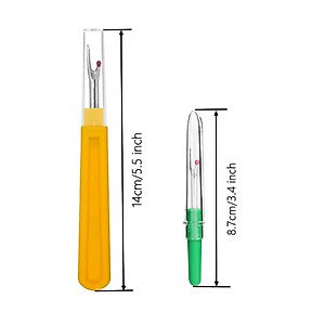 Sewing Seam Ripper Tools 10Pcs,Secai 4 Big and 4 Small Seam Rippers with 2 Scissors for Crafting Sewing