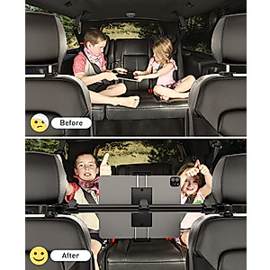 Car Tablet Holder Mount for iPad: Headrest Tablet Stand for Car Back Seat Compatible with iPad Pro Air Mini | Galaxy Tab | Kindle Fire HD | Switch OLED or Other 4.7-12.9" Devices