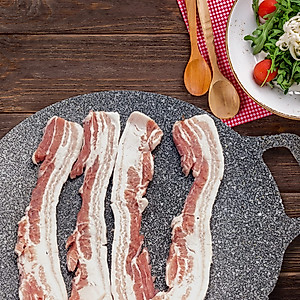 Saltlas Korean style BBQ Grill Pan for Stove Top, Camping Stove and IH Stove, 13"- Round Griddle with 6 Layers, Non-stick Coating frying Pan