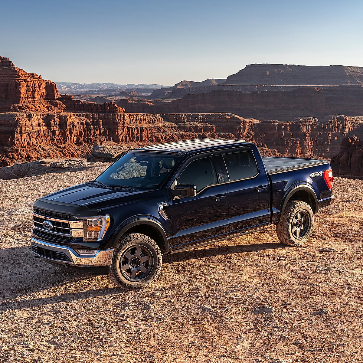 Bushwacker OE Style Factory Front & Rear Fender Flares | 4-Piece Set, Black, Smooth Finish | 30909-02 | Fits 2007-2013 Toyota Tundra Fleetside w/ Factory Mudflaps