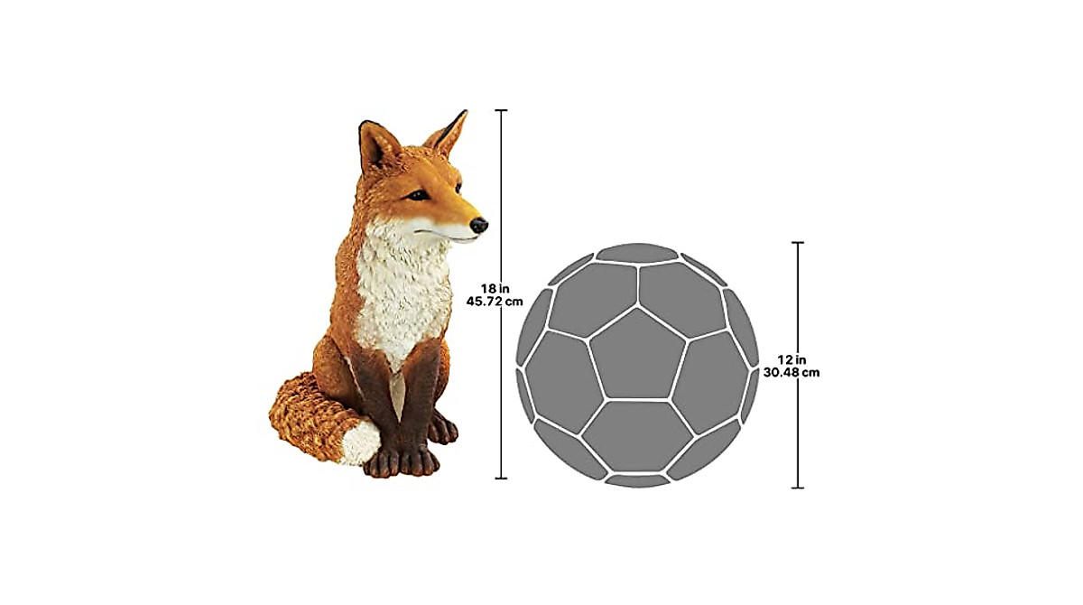 Simon The Fox Garden Statue - Whimsical Outdoor Decor | Toscano