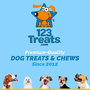 123 Treats | Beef Tendon Chews for Dogs | Snacks Made from Tendons | 7-9 inches - Stick for Dogs (8oz Bag)