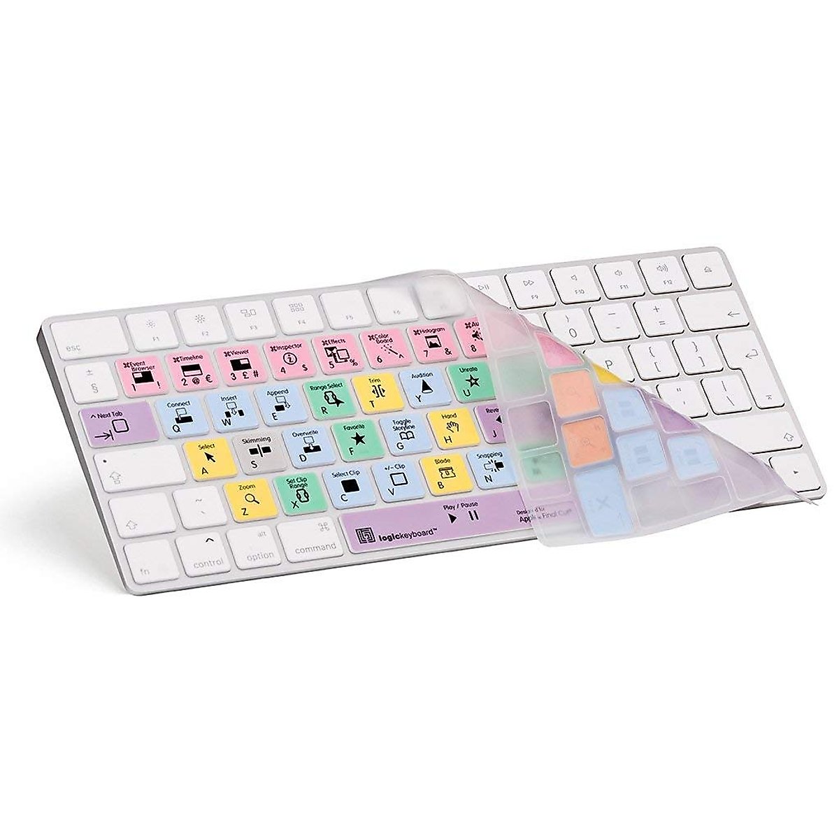 Logickeyboard LogicSkin compatible with Apple Final Cut Pro X keyboard- Part Number LK-LS-FCPX10-MAGC (Renewed)