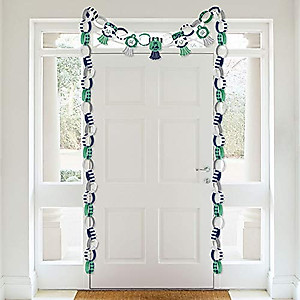 Big Dot of Happiness Par-Tee Time - Golf - 90 Chain Links and 30 Paper Tassels Decoration Kit - Birthday or Retirement Party Paper Chains Garland - 21 feet
