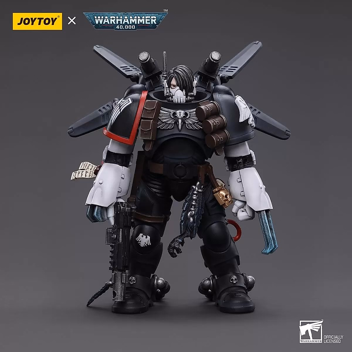 JoyToy Warhammer 40K: Raven Guard Chapter Kayvaan Shrike 1:18 Scale Figure