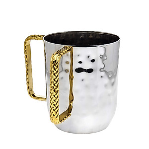 Godinger Wash Cup Herringbone Design