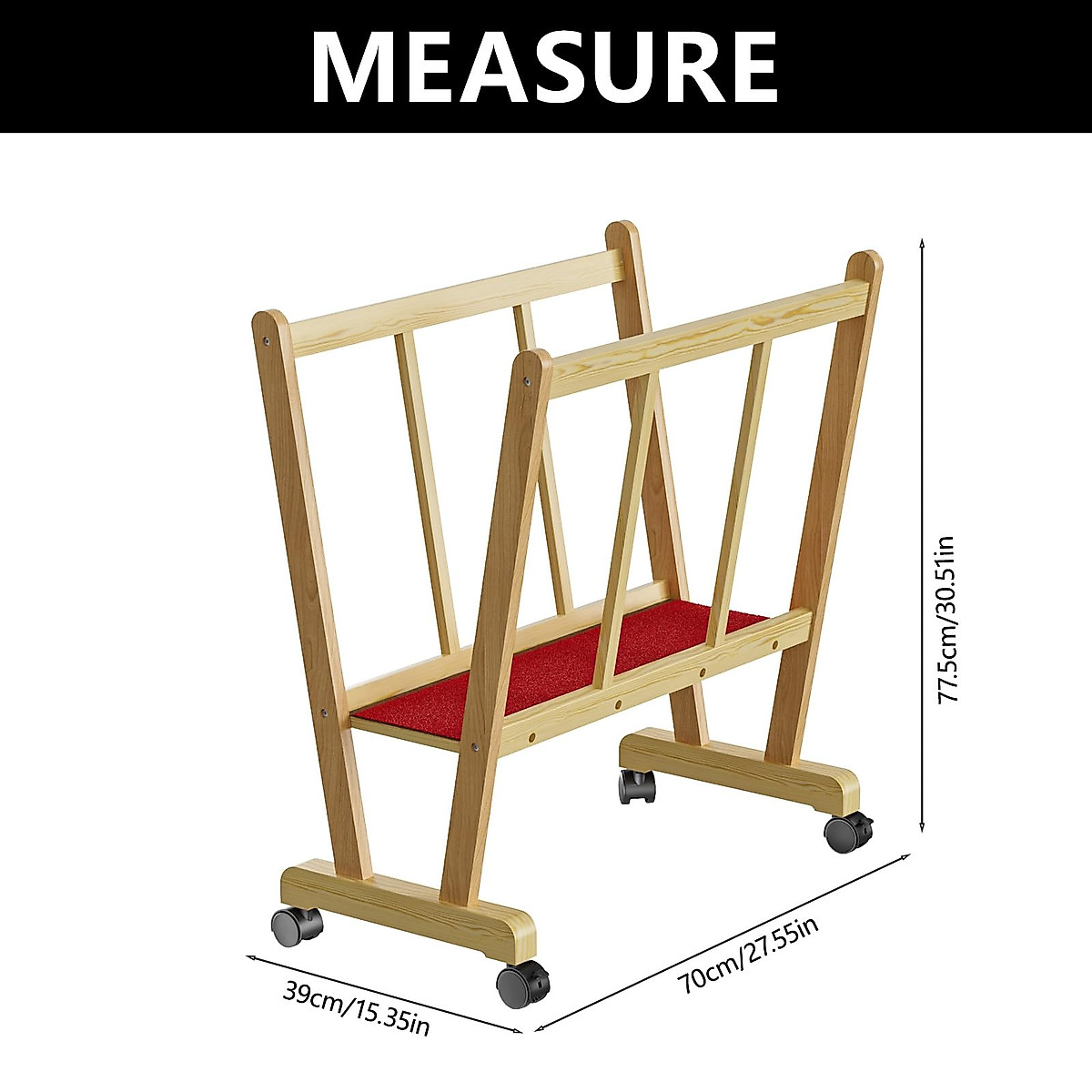 Fumingpal Print Rack with Wheels - 30.5 Inch Print Racks for Art Display, Canvas Rack for Posters, Artwork, Prints, Canvas, Panels, Galleries, Studios & Storage