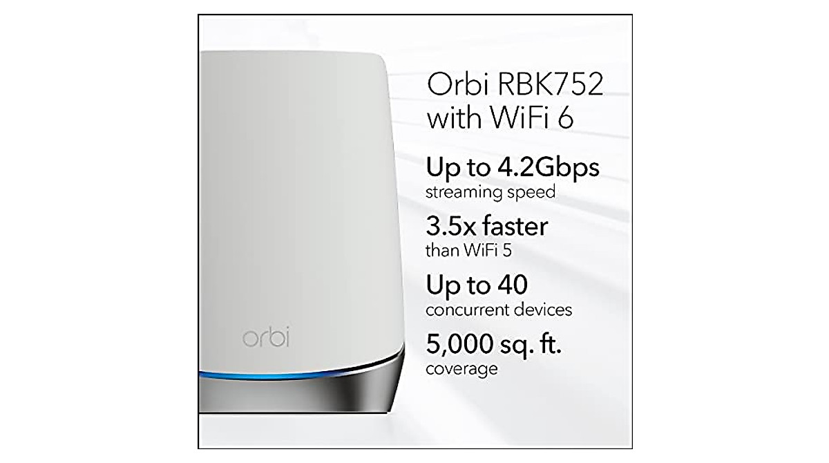 NETGEAR Orbi WiFi 6 Mesh System | Whole Home Coverage up to 5,000 sq ft
