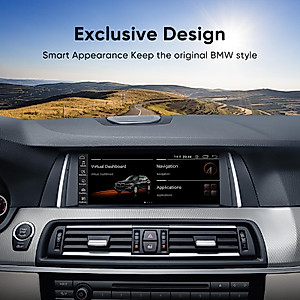 for BMW 5 Series F10 F11 (2013-2016) NBT Upgrade Radio Stereo Car Radio Qualcomm 665 (4GB + 64GB) Built-in 4G LTE GPS Navigation Wireless Apple CarPlay Android Auto10.25 inch Touch Screen 1920 x 720