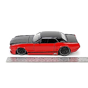 Jada Toys Big Time Muscle 1:24 1965 Ford Mustang Die-Cast Car (Red/Black)