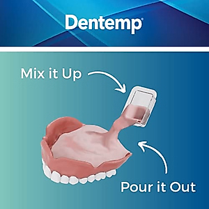 Dentemp Denture Reline Kit - Advanced Formula Reline It Denture Reliner (Pack of 1) - Denture Kit to Refit and Tighten Dentures for Both Upper & Lower Denture